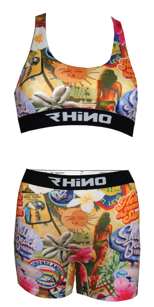 Wish you were here- Womens Skins Boxer Set – The Rhino Co