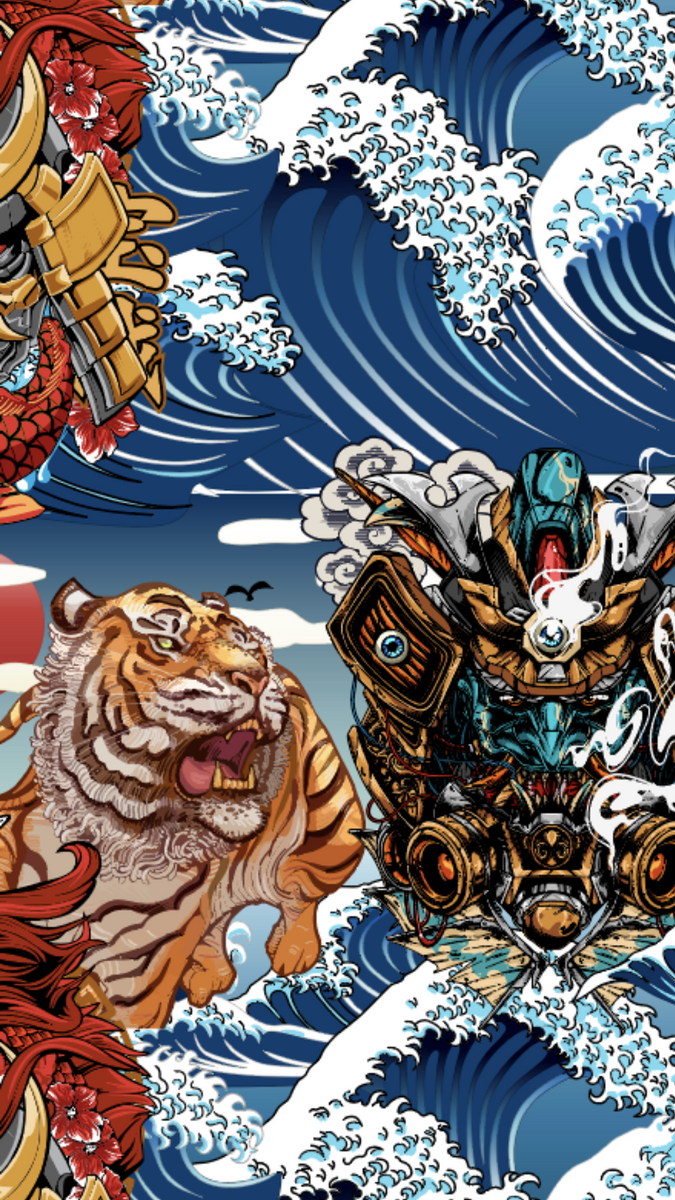 Shogun Dragon - Youth Boxer Skins – The Rhino Co